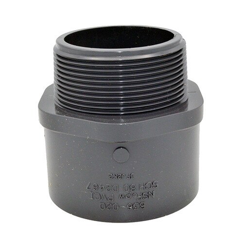 ADAPTER MALE PVC SCH 80 2" SLIP X 2" MIP