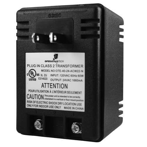 TRANSFORMER PLUG IN 120V INPUT 24VAC OUTPUT SLOAN