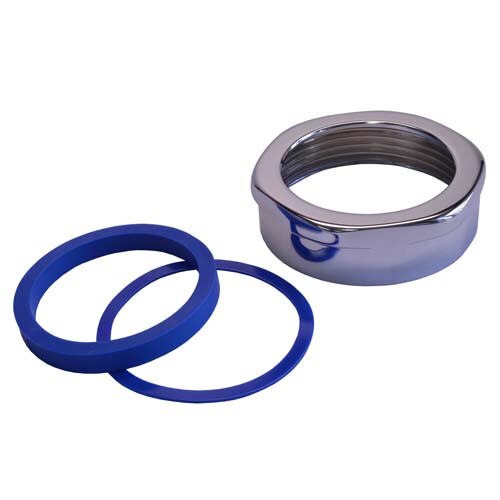 ZURN SPUD NUT FLUSH VALVE VAC/BREAKER W/GASKET 1-1/2"