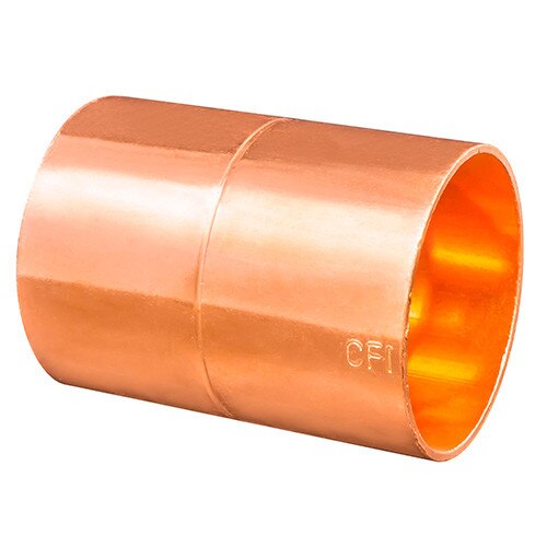 1/8" COPPER COUPLING W/STOP