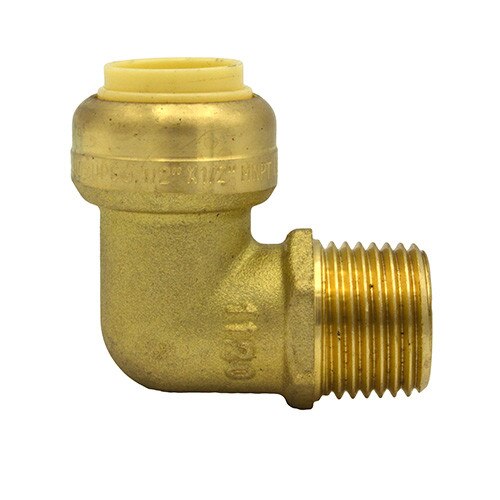 1/2" X 1/2"MIP PUSH FIT ELBOW