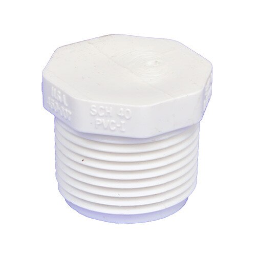 PLUG THREADED 3/4" PVC SCH 40