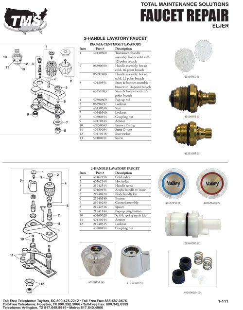 Tms Faucet Parts Store