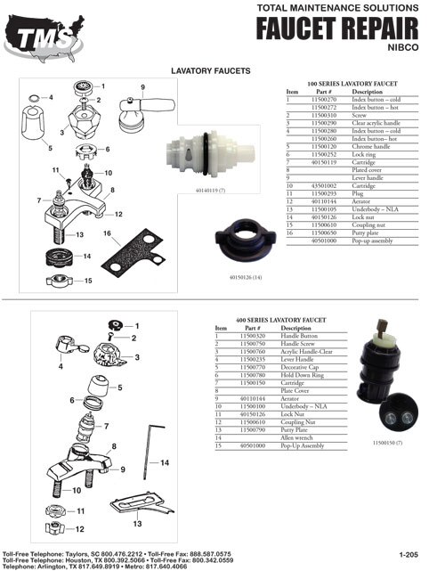 Tms Faucet Parts Store